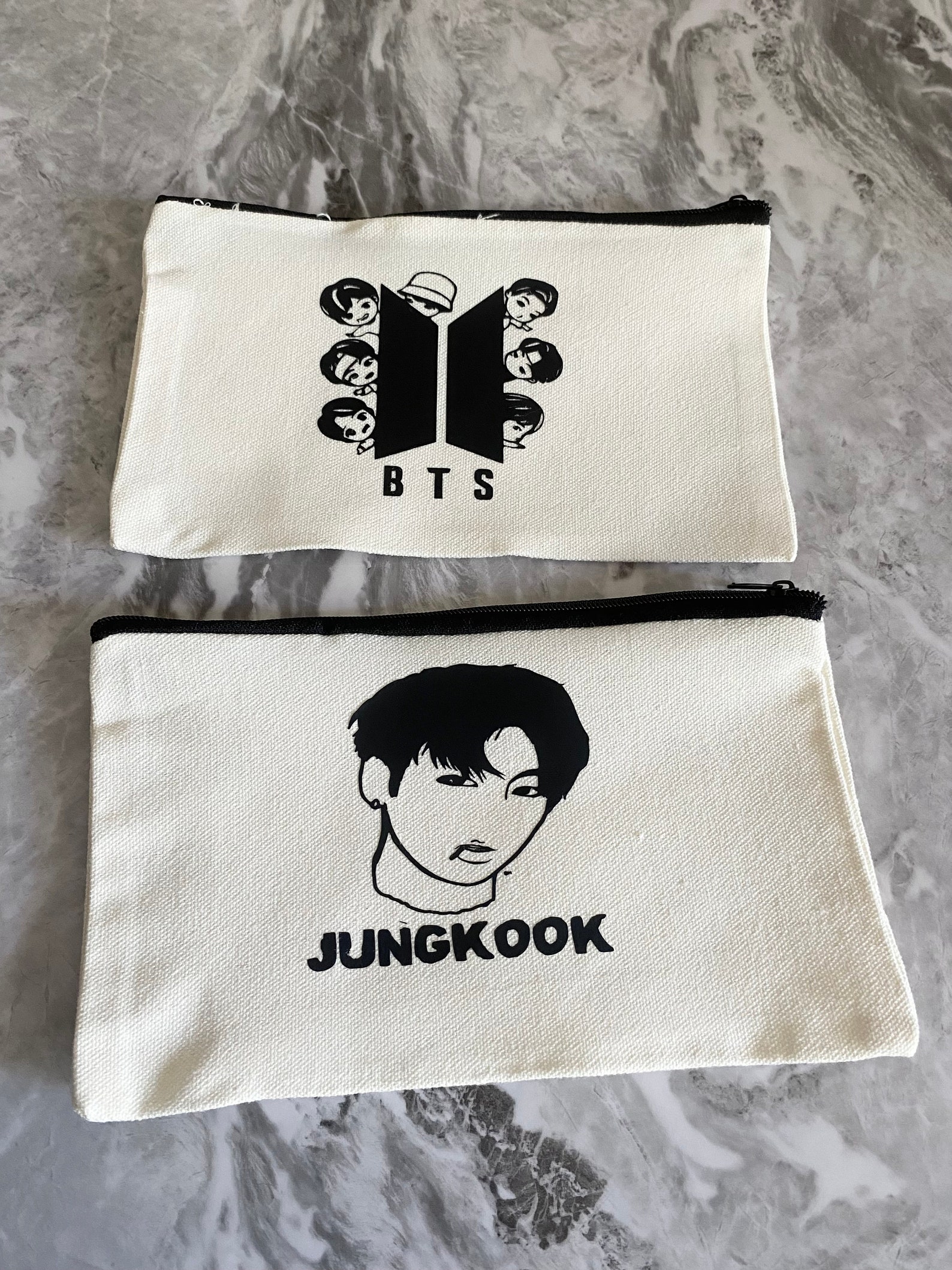 BTS K-pop Pencil Case BTS Lover Gift BTS Fan Army Gift Canva - Etsy