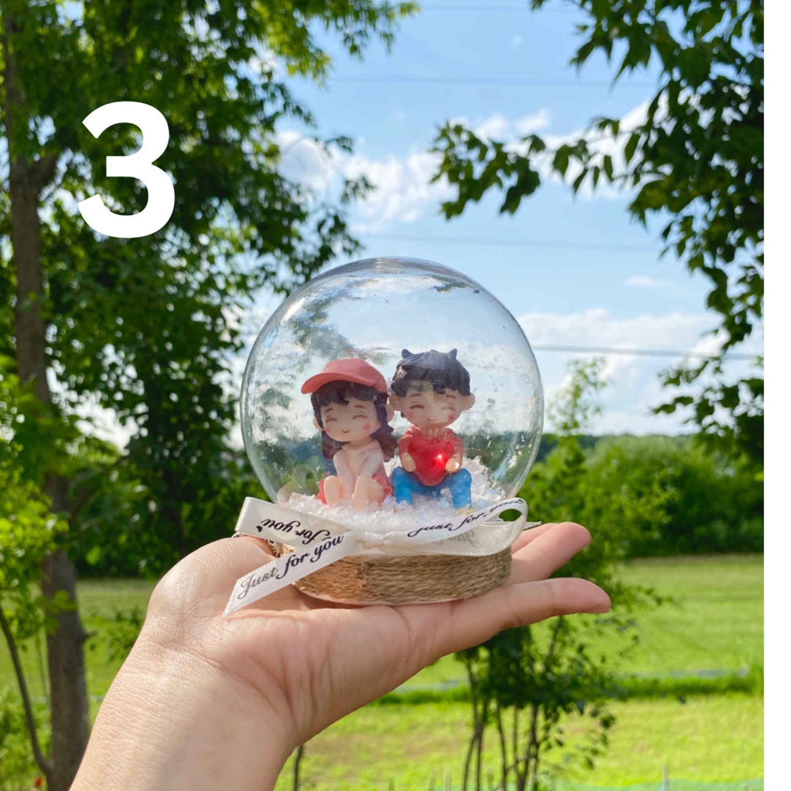 Personalize Couple Snow Globe Couple Gift Snow Globe Anniversary Couple ...