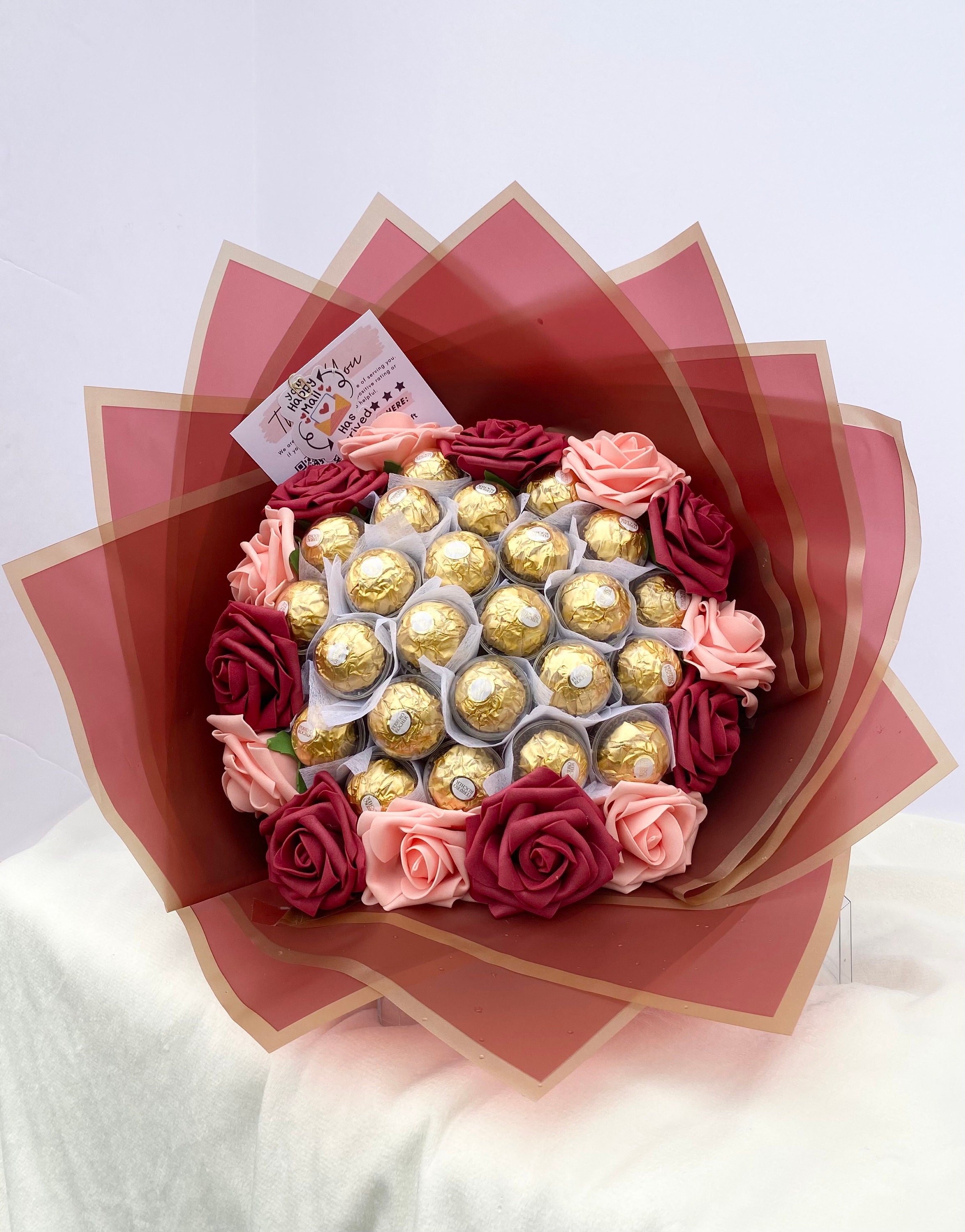 Ferrero Rocher Bouquet Chocolate Rose Bouquet 1 Wedding Anniversary ...