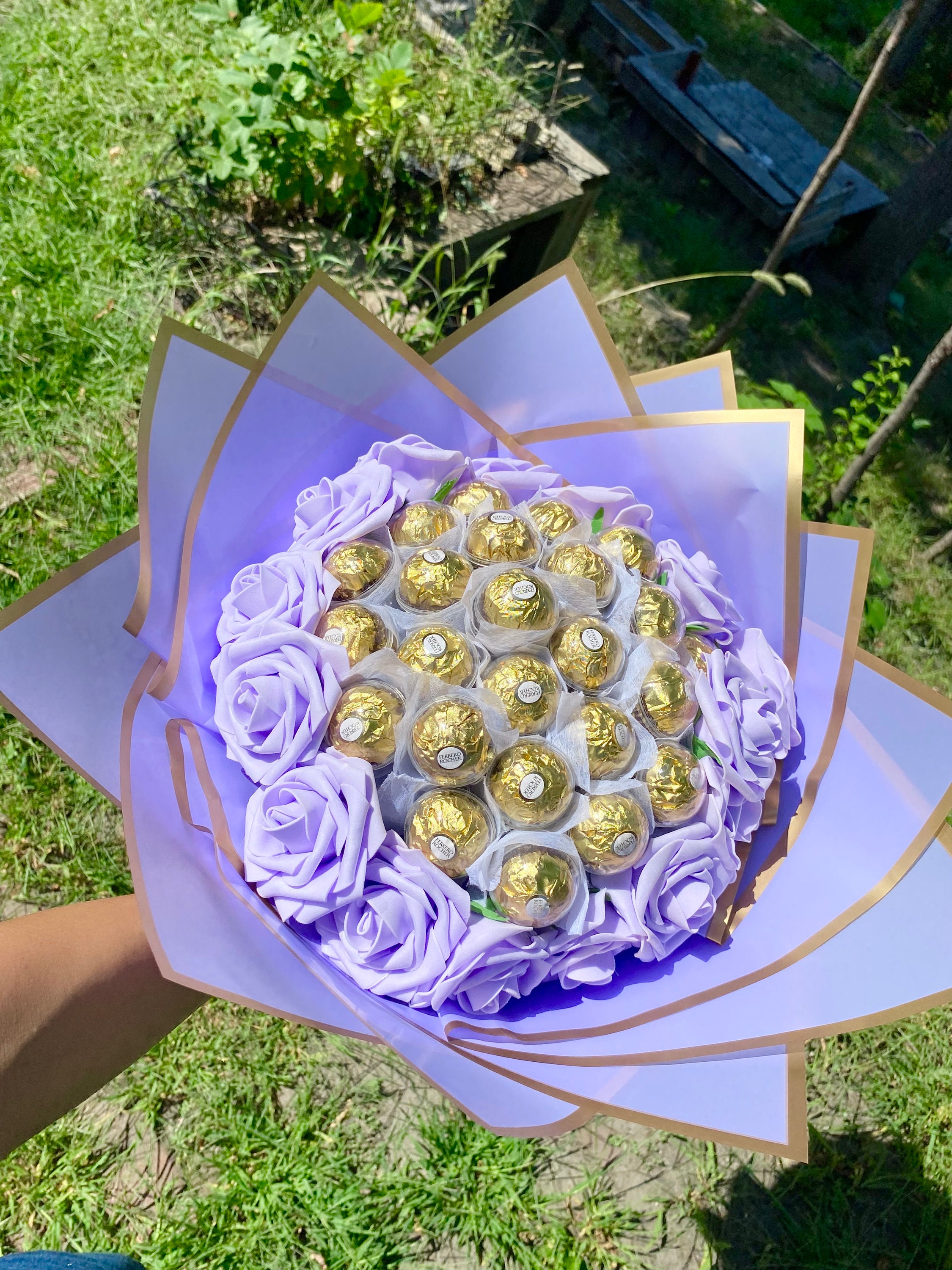 Romantic Date Night Ferrero Rocher Bouquet Chocolate - Etsy