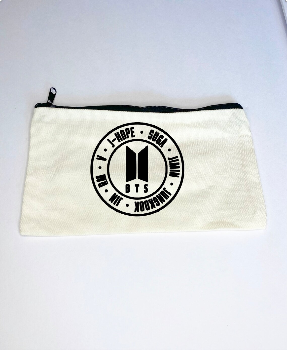 Bts Zipper Pouch Bts Logo Pencil Bag Jungkok Bts Mini Make - Etsy