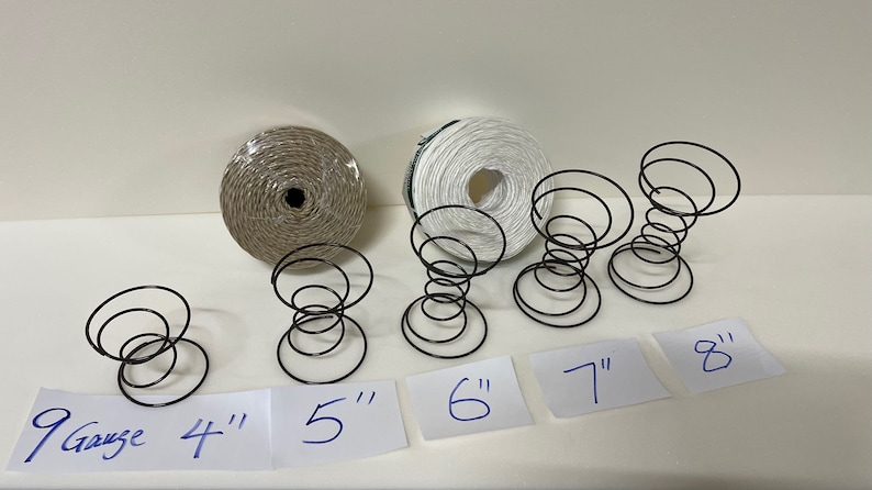 Upholstery Coil Spring, OPEN END 9 Gauge. We Sold by 16 Pcs / Box ...