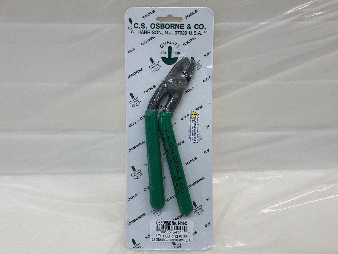 C.S. Osborne & Co. No. 1440-C Hog Ring Pliers - Curved No Spring - Etsy