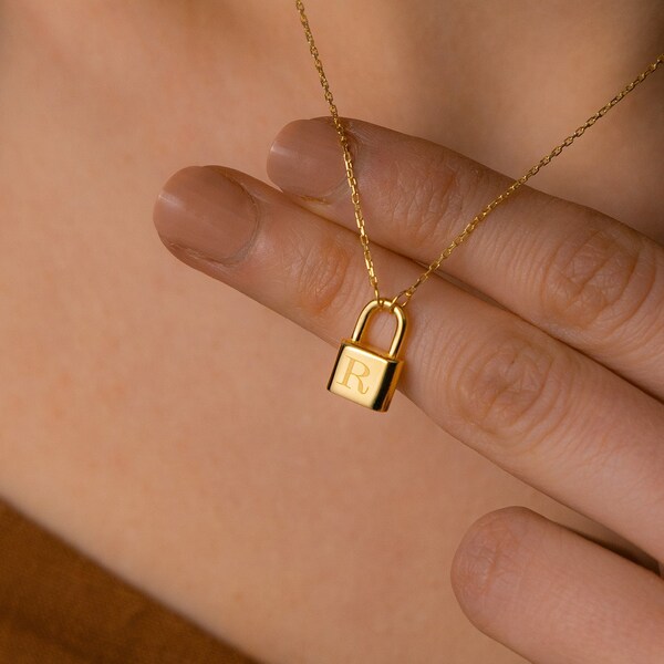 Padlock Necklace - Etsy