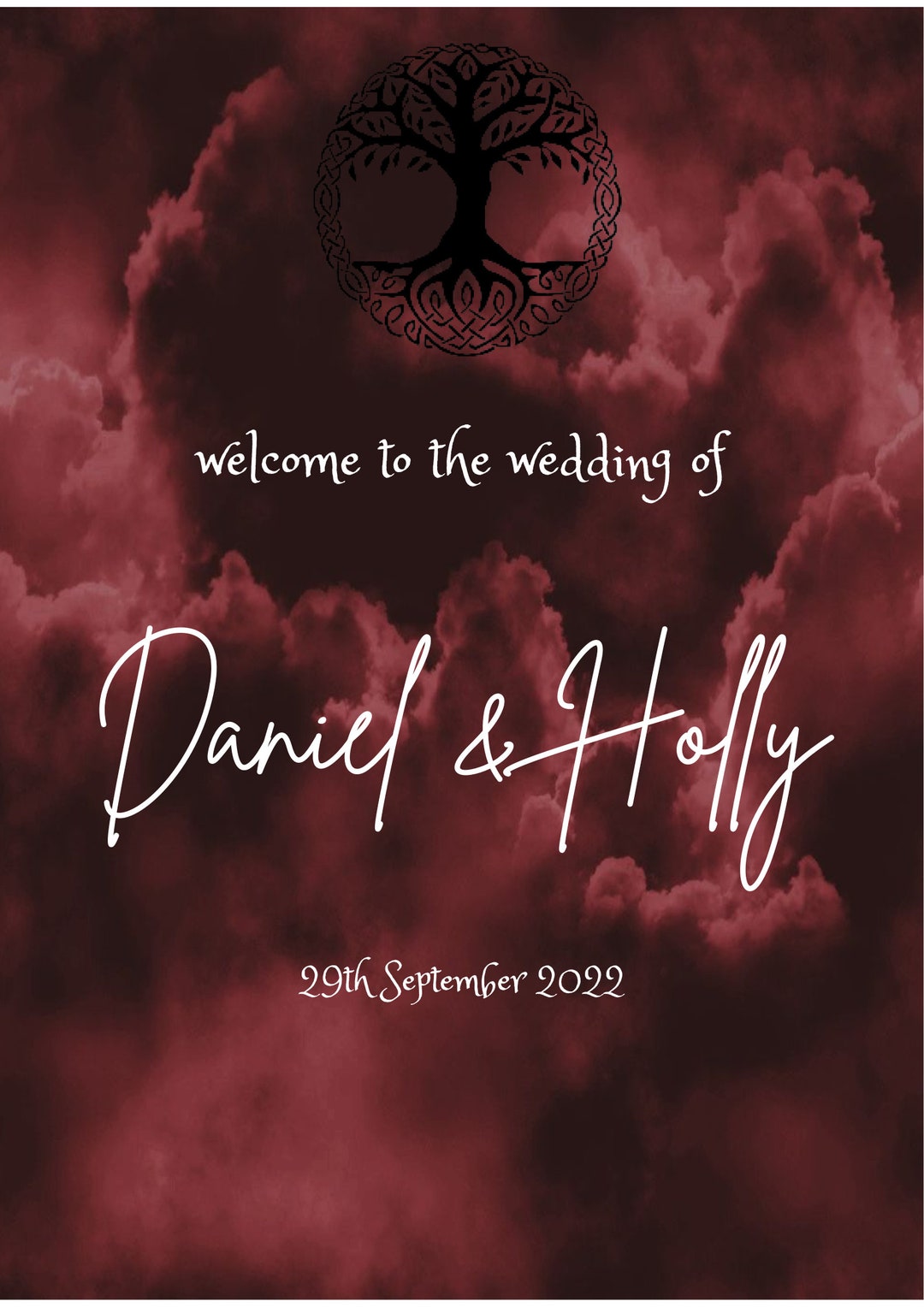 Personalized Welcome Sign Printable Downloadable Sign - Etsy