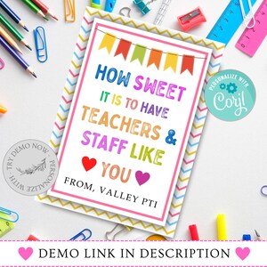 How Sweet It is to Have Teachers and Staff Like You, Teacher ...