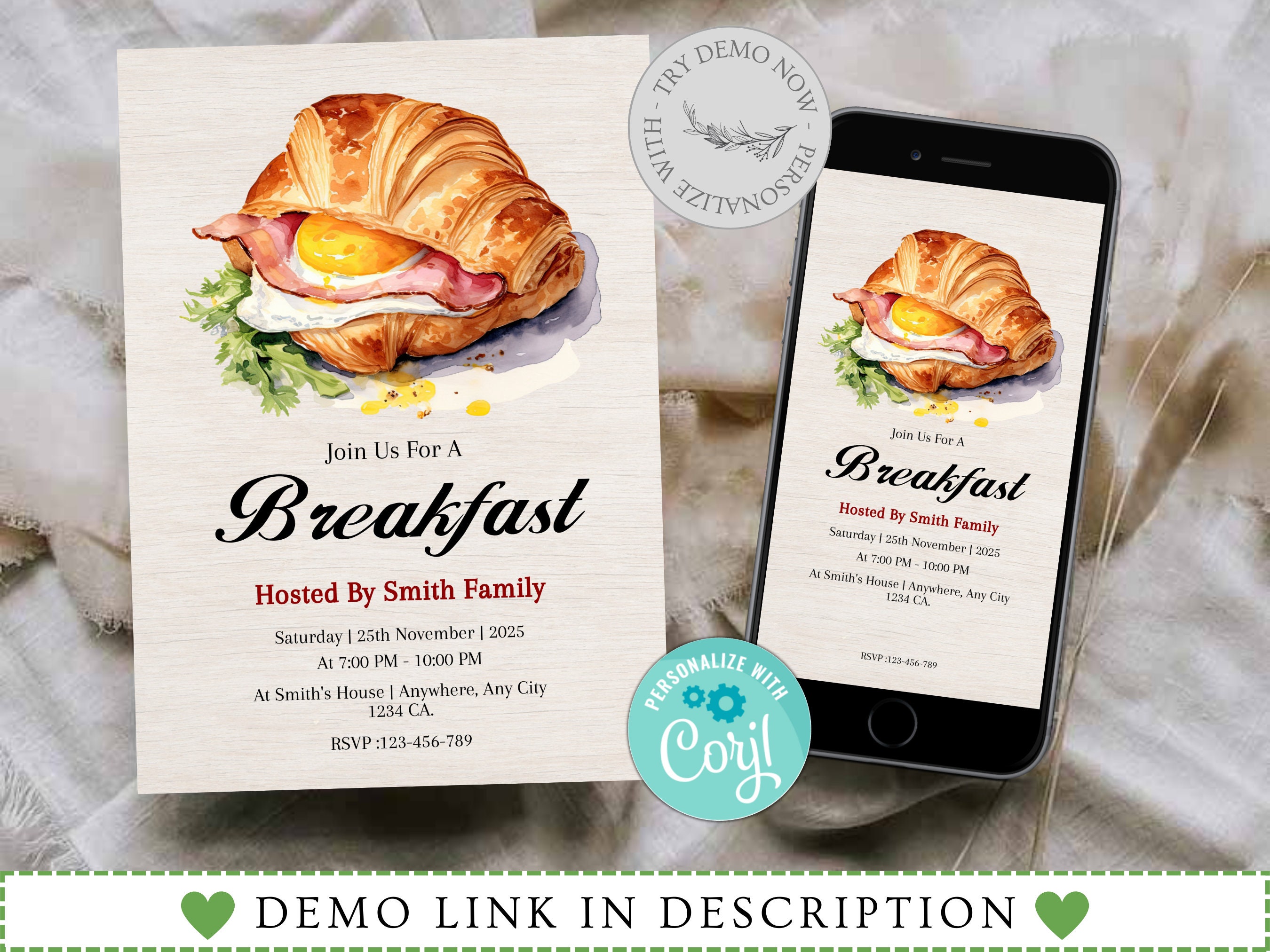 Breakfast Invitation, Staff Employee Appreciation Breakfast Invite ...