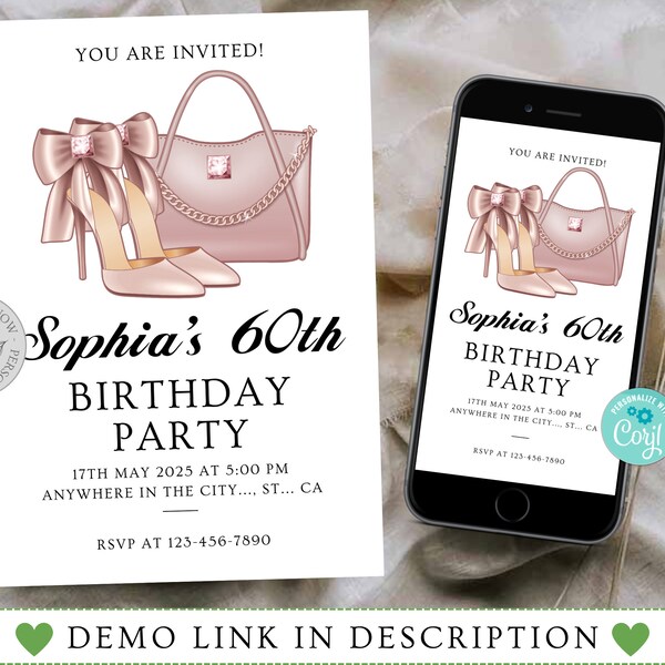 Purse Invitations - Etsy