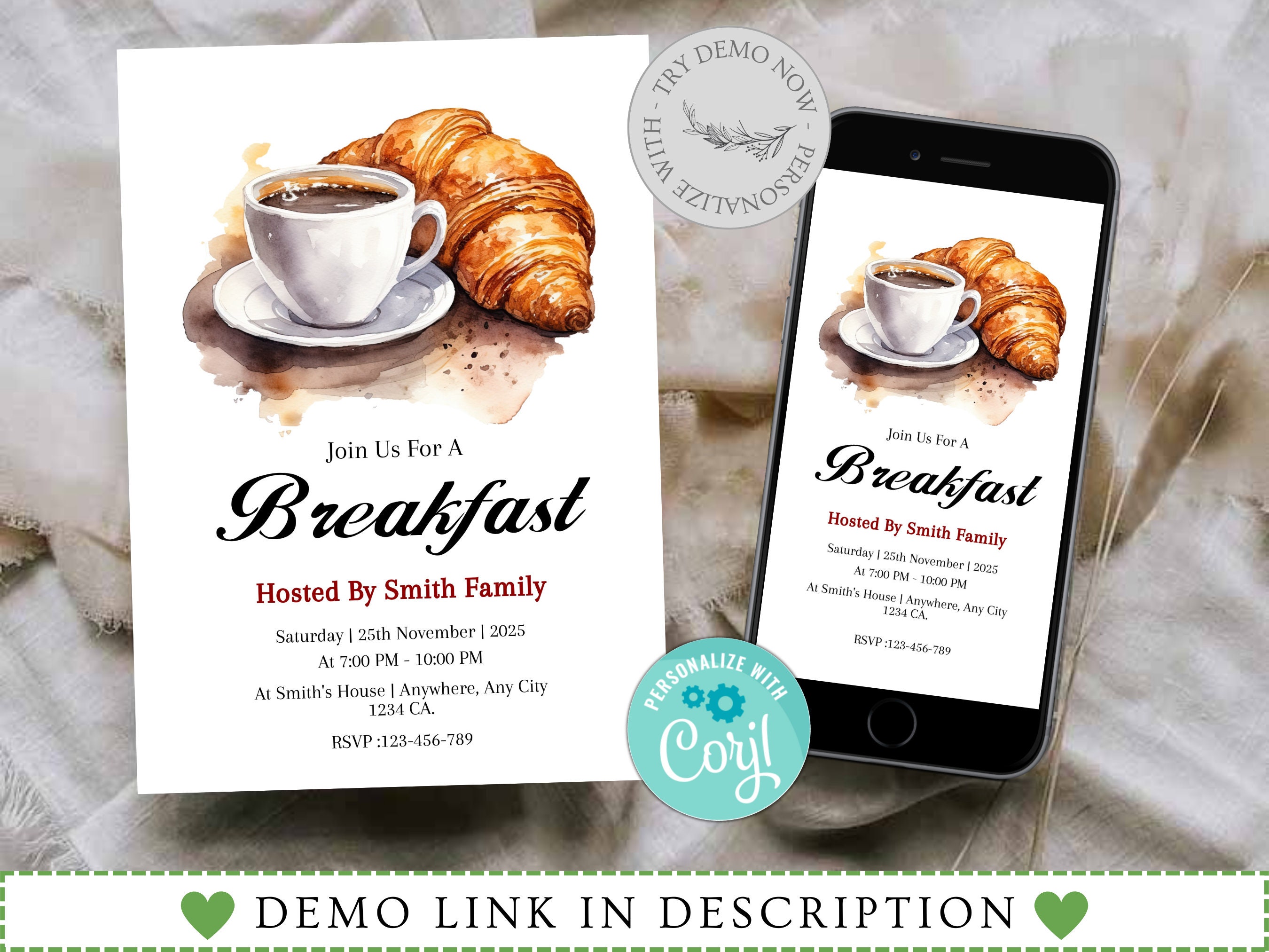 Breakfast Invitation, Staff Employee Appreciation Breakfast Invite ...