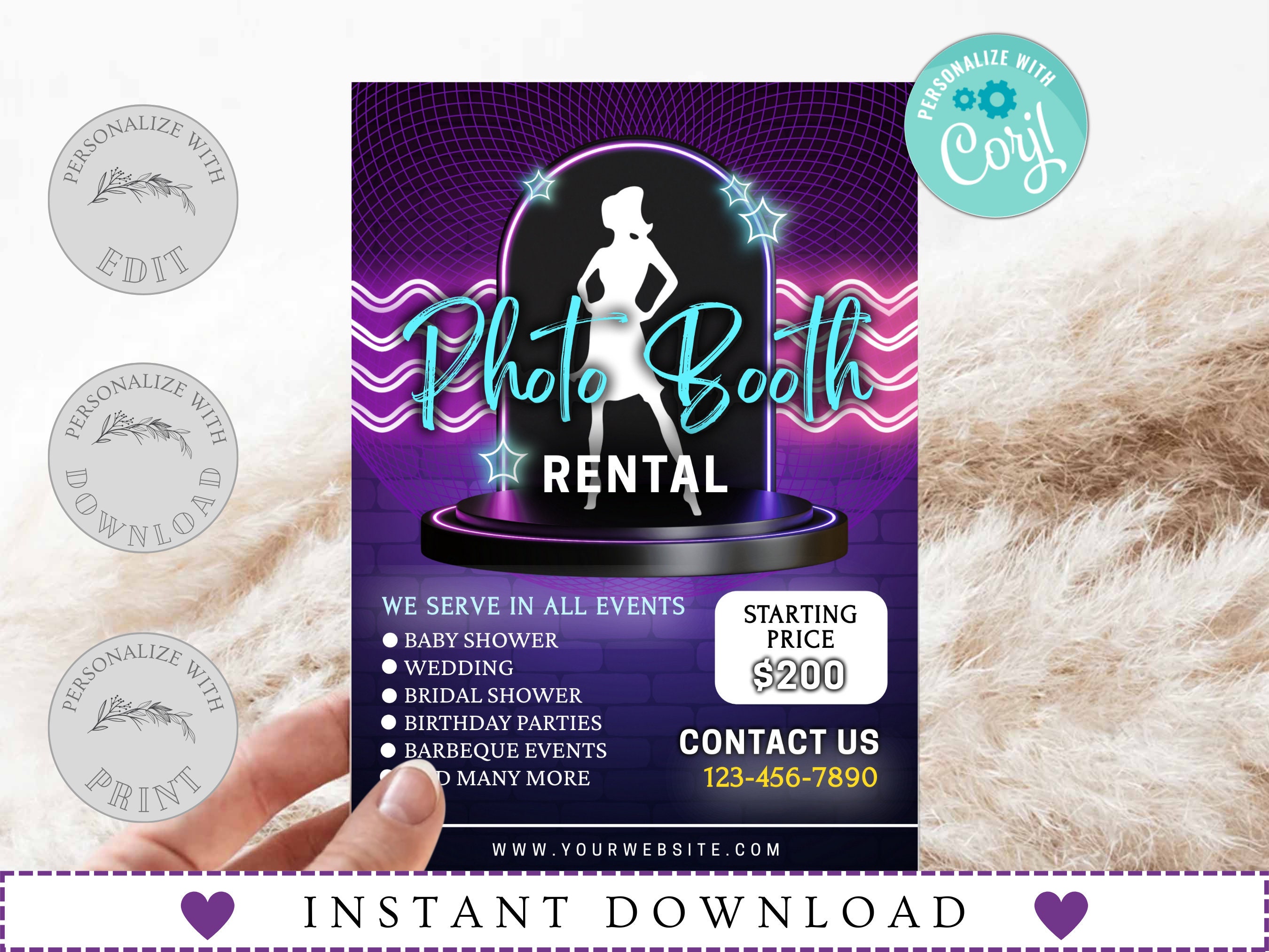 Photo Booth Flyer, Party Flyer, Event Flyer, Photbooth Rental Flyer ...