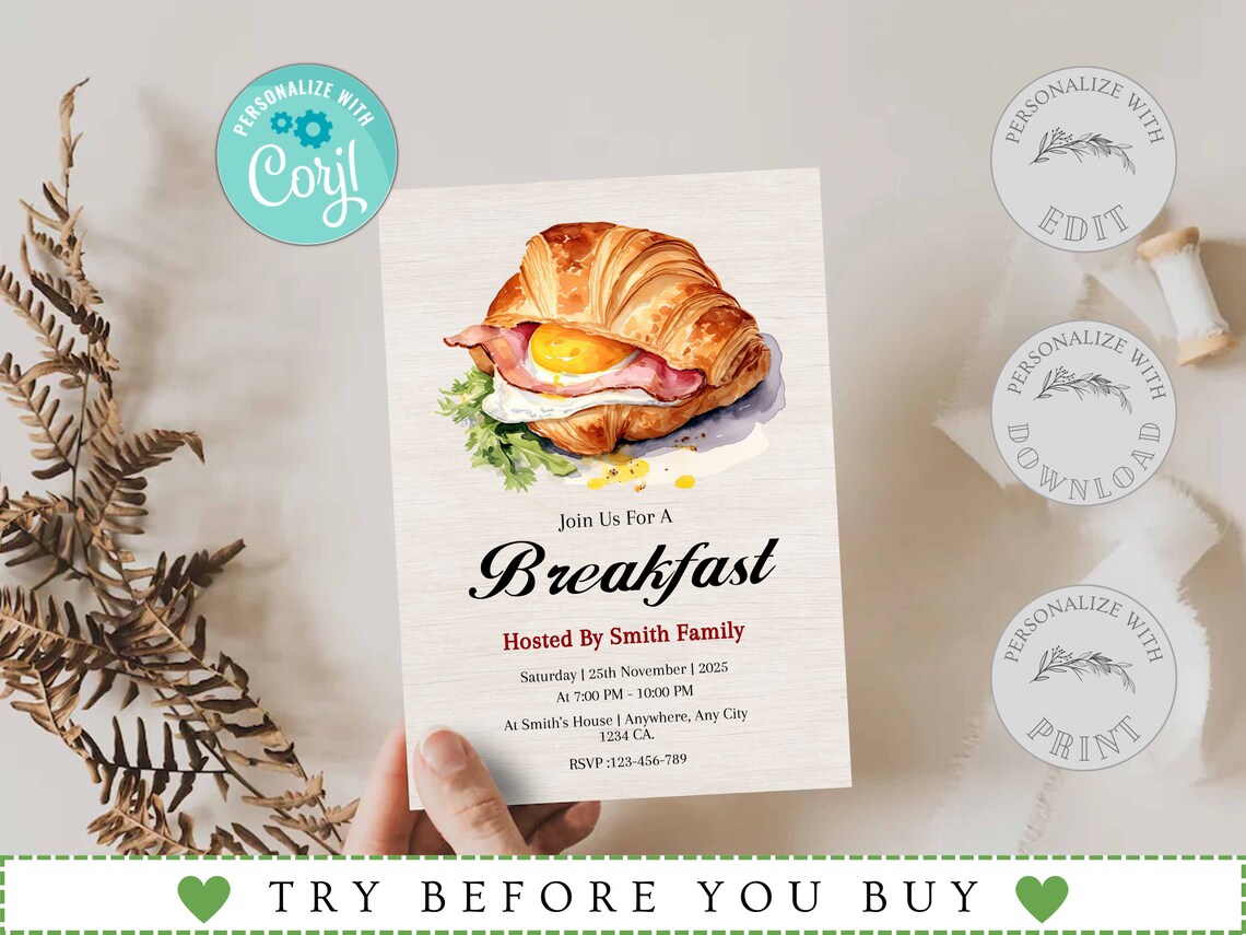 Breakfast Invitation, Staff Employee Appreciation Breakfast Invite ...