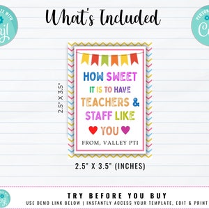 How Sweet It is to Have Teachers and Staff Like You, Teacher ...