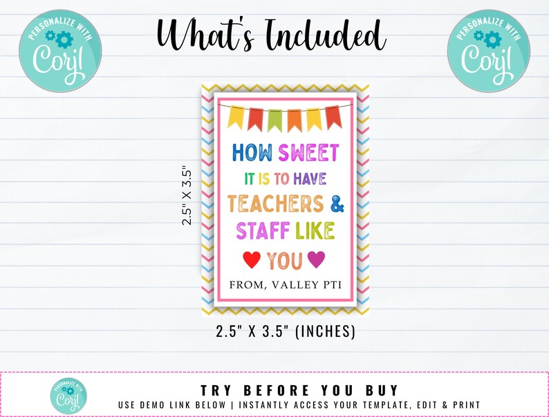 How Sweet It is to Have Teachers and Staff Like You, Teacher ...