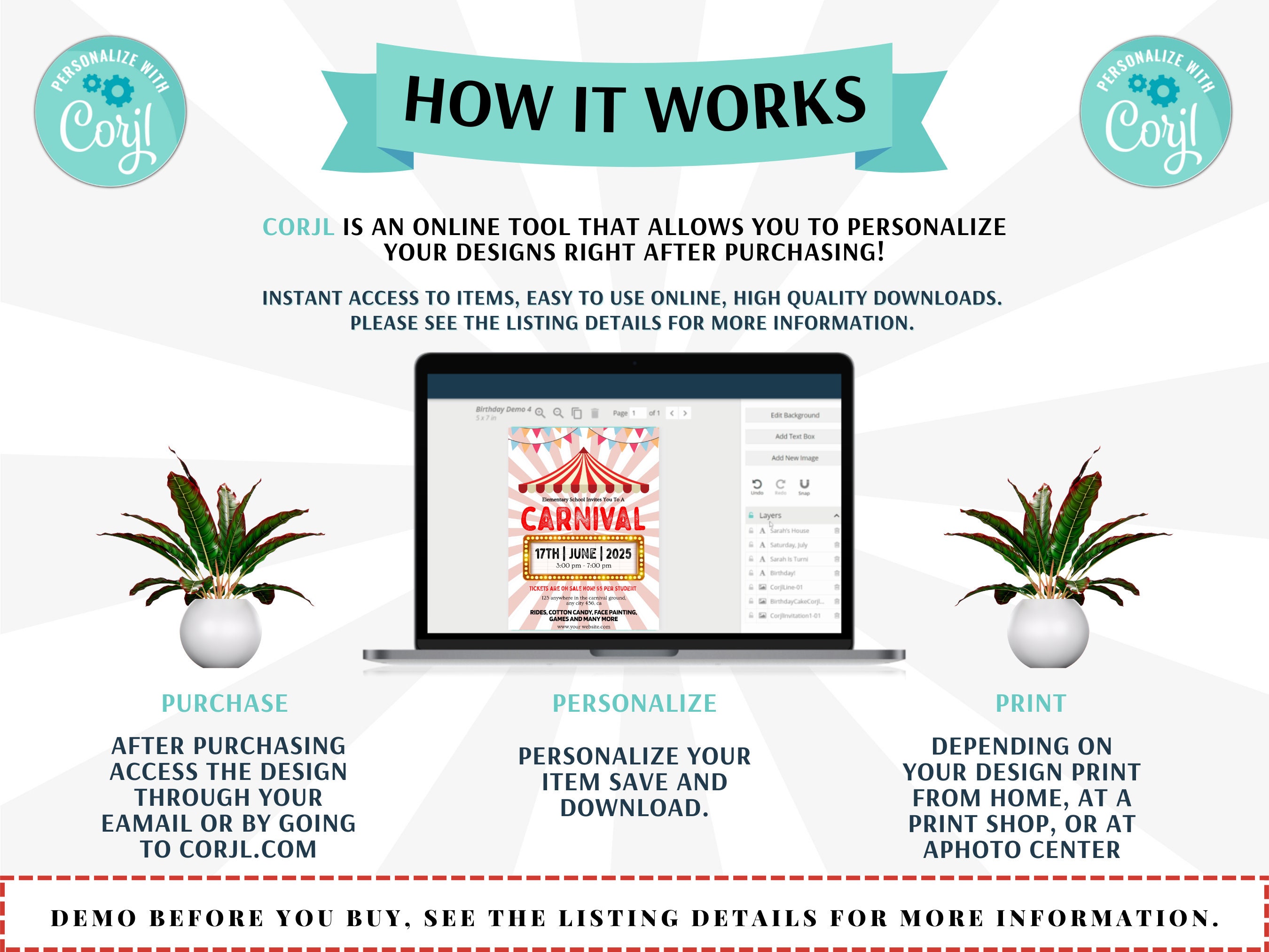 Editable Carnival Flyer Template, Fair Event, Digital Download ...