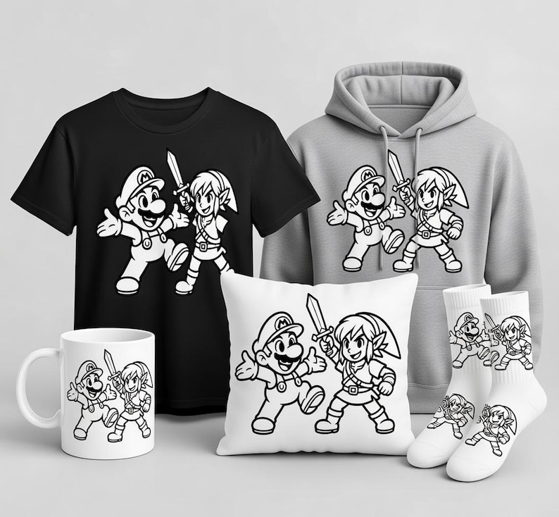 Mario Link Svg, High Quality Godzilla Png, Kong Svg for Cricut, Clipart ...