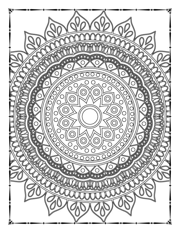 Adult Coloring Sheets 5 Pages - Etsy