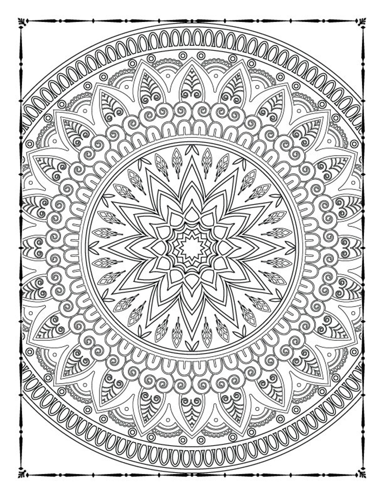 Adult Coloring Sheets 5 Pages - Etsy