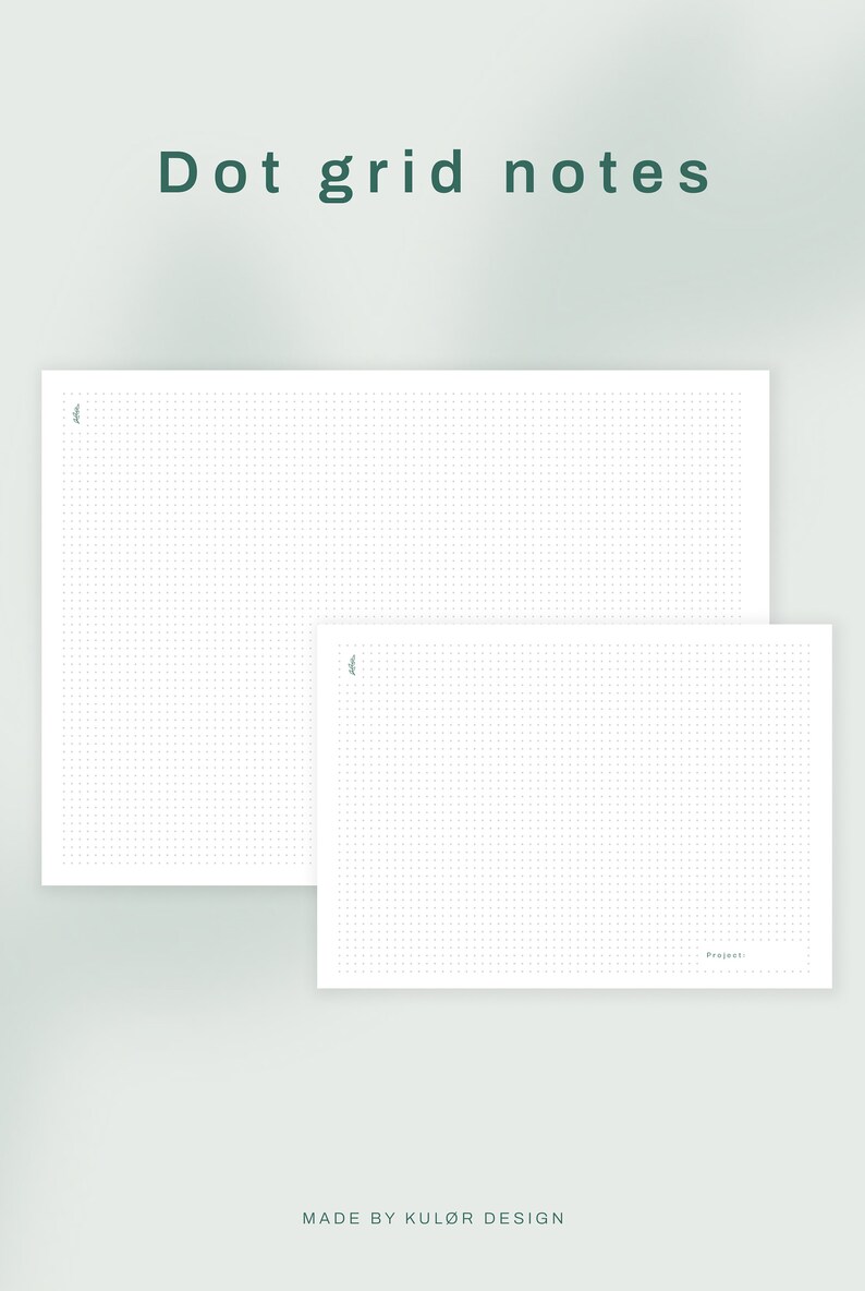 Dot Grid Printable A3/a4/letter, Instant Download PDF - Etsy