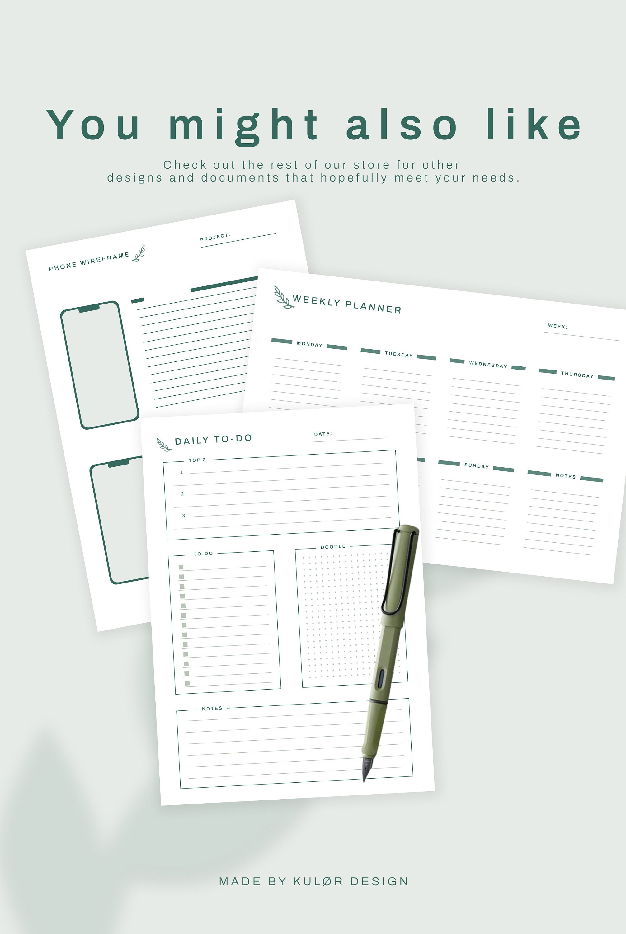 Printable Phone Wireframes With Dot Layout A3/a4/letter, Instant ...