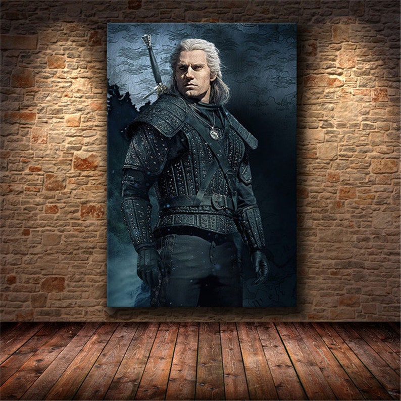 Witcher Warrior Wild Hunt Game Wall Art Pictures Posters Canvas ...