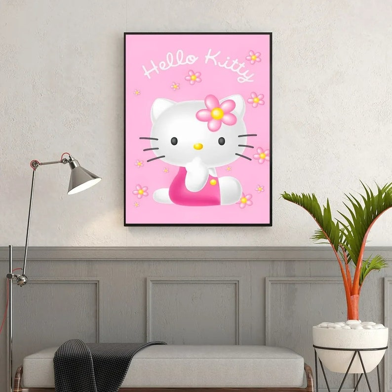 Cartoon Character Kids Room Decor Wall Art Canvas Painting Posters ...