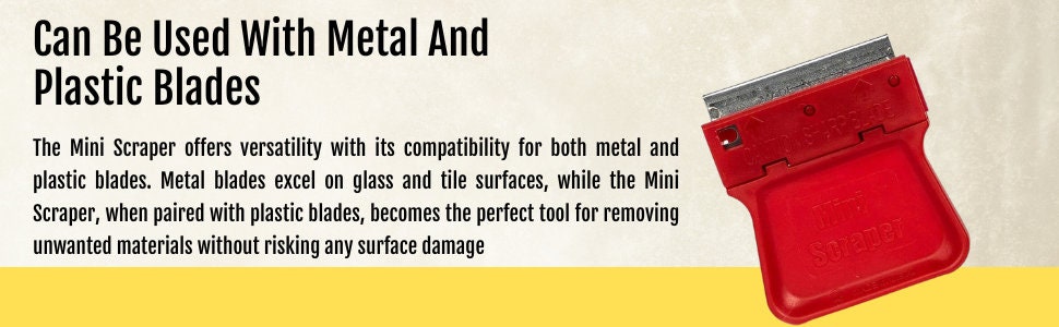 8 Mini Scrapers Original Mini Razor Scrapers: Pocket-sized Gunk, Debris ...