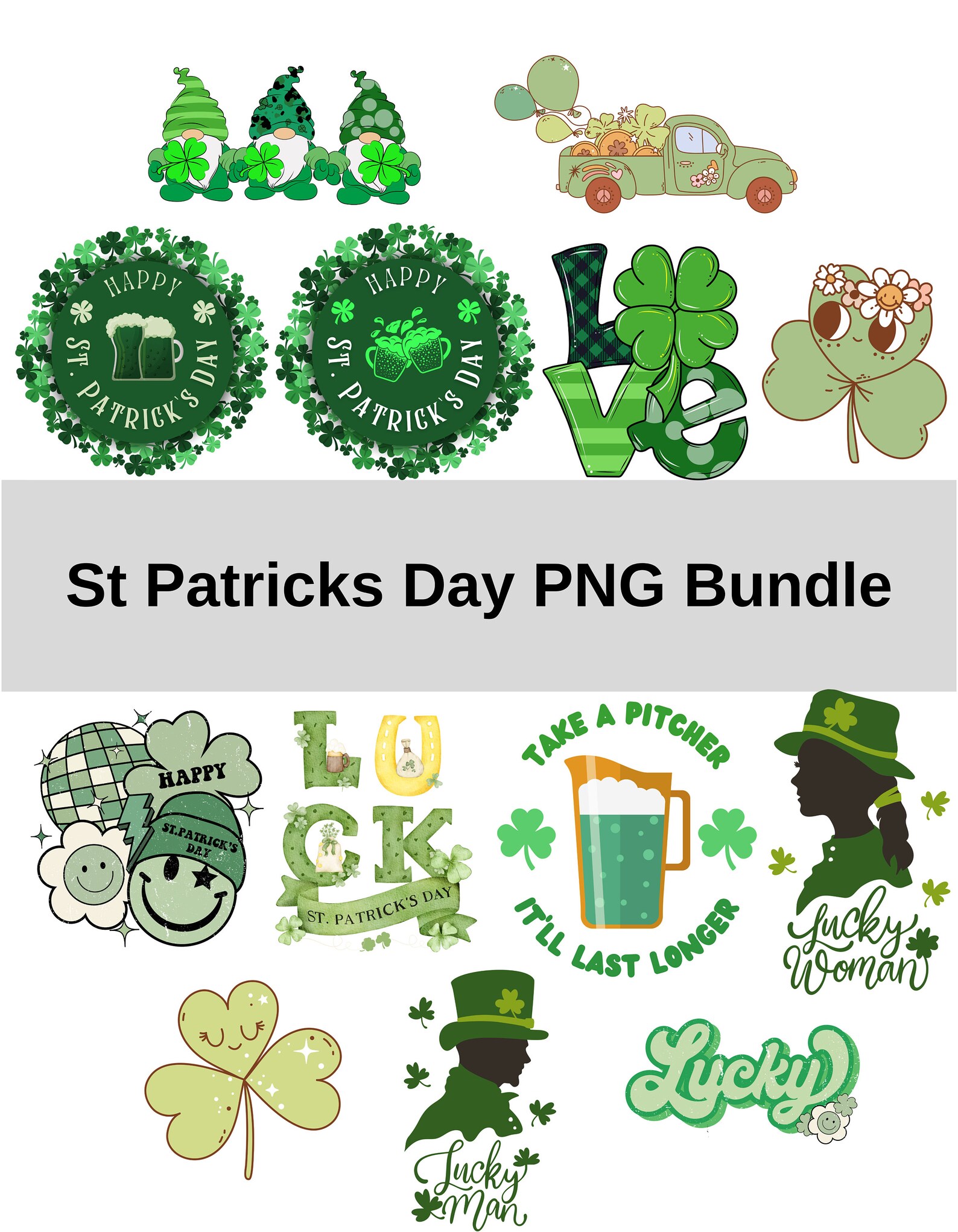 St Patricks Day Png Bundle St Patricks Day Png St Patricks Bundle Png ...