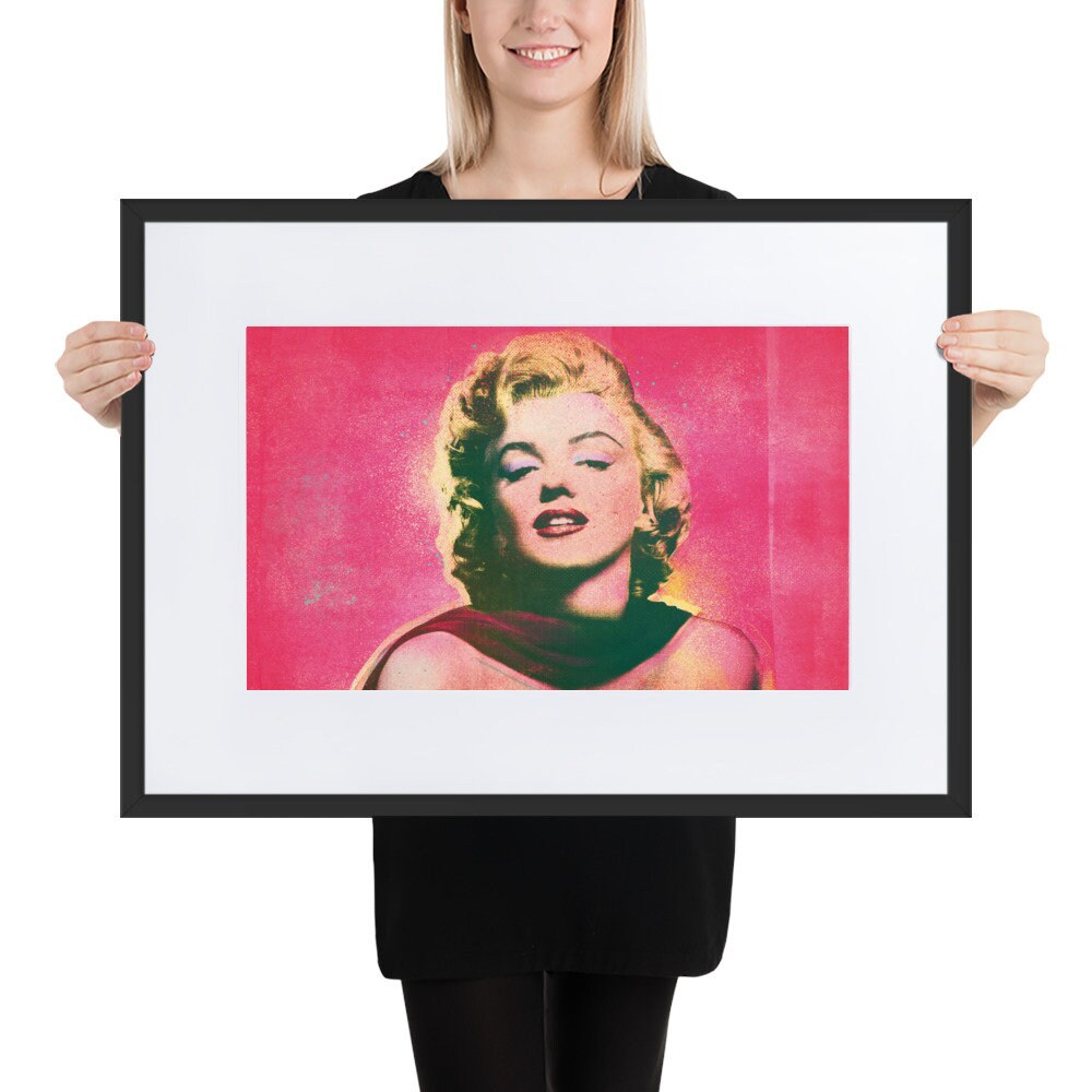Pop Movie Star Framed Portrait - Pop Art, Print, Poster, Wall Art ...