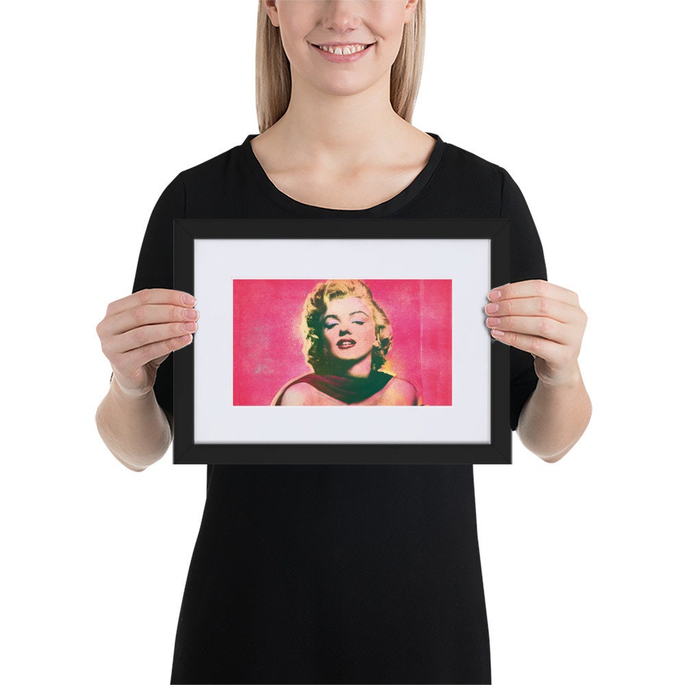 Pop Movie Star Framed Portrait - Pop Art, Print, Poster, Wall Art ...