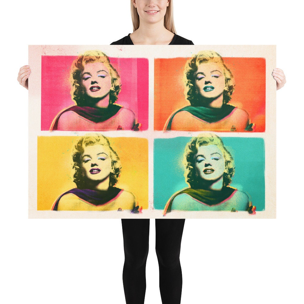Pop Movie Star Portrait Pop Art Print Poster Wall Art - Etsy