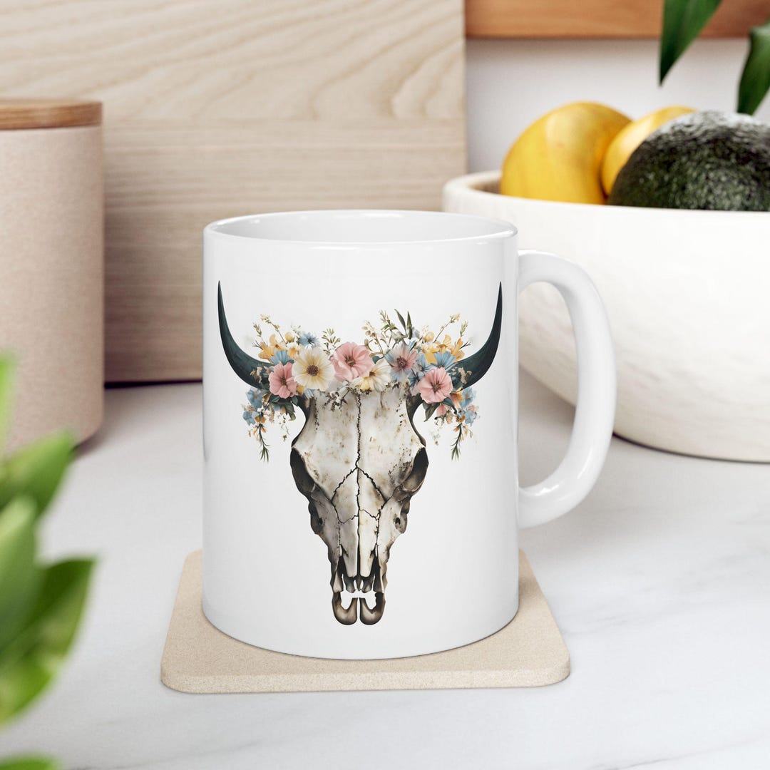 Western Steed With Spring Flowers Coffee Mug - Perfect for Coffee ...