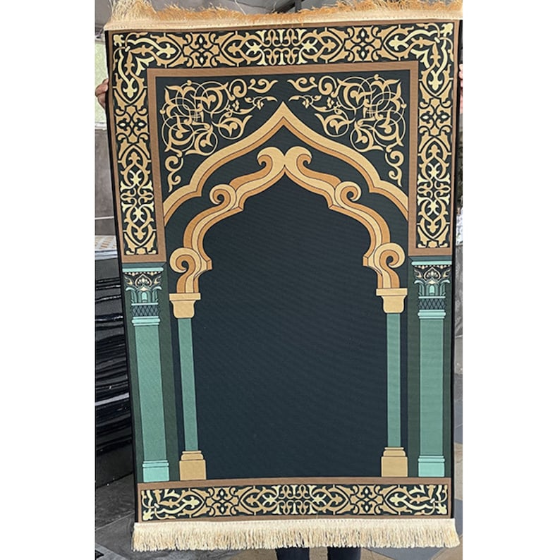 Muslim Prayer Carpet Crystal Velvet Printing Prayer Carpet - Etsy