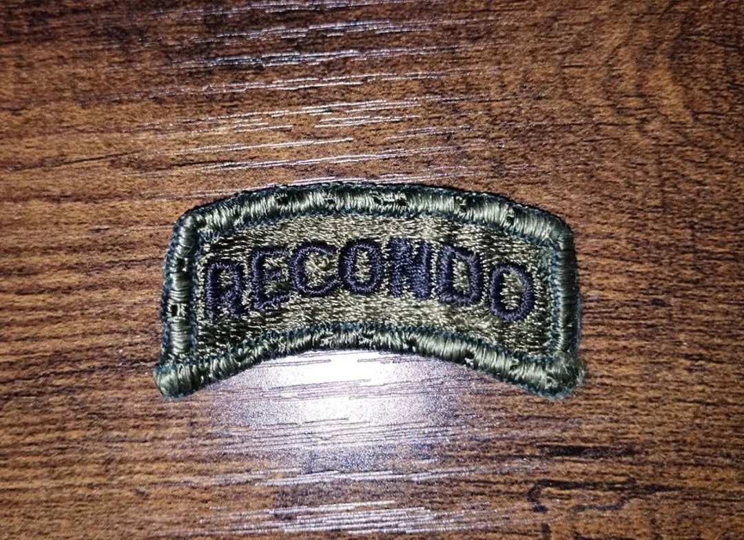 US Army Post-vietnam 1970's RECONDO School Tab Subdued Patch - Etsy