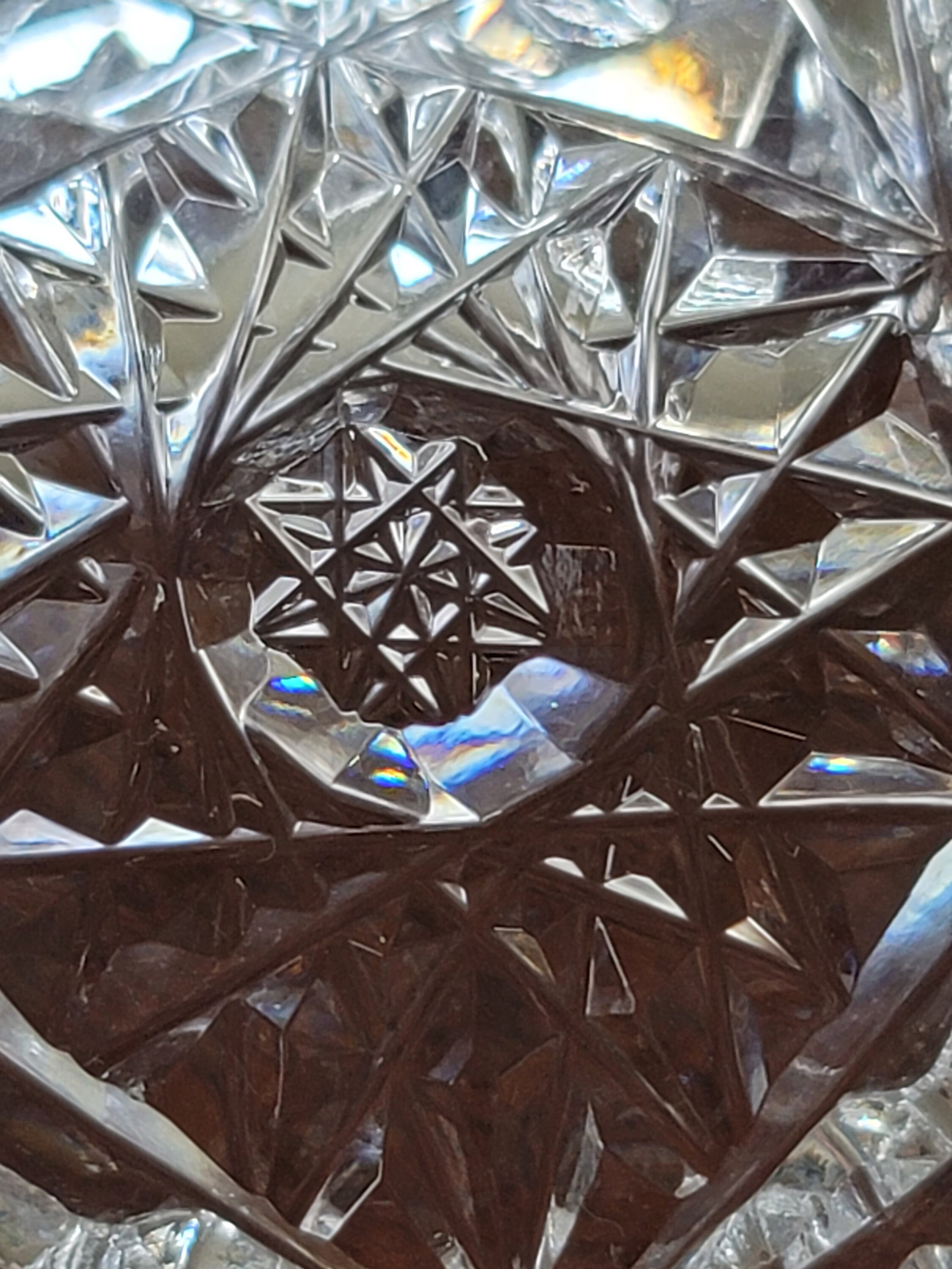 American Brilliant Cut Glass Nappy by Clark Huyler - Etsy