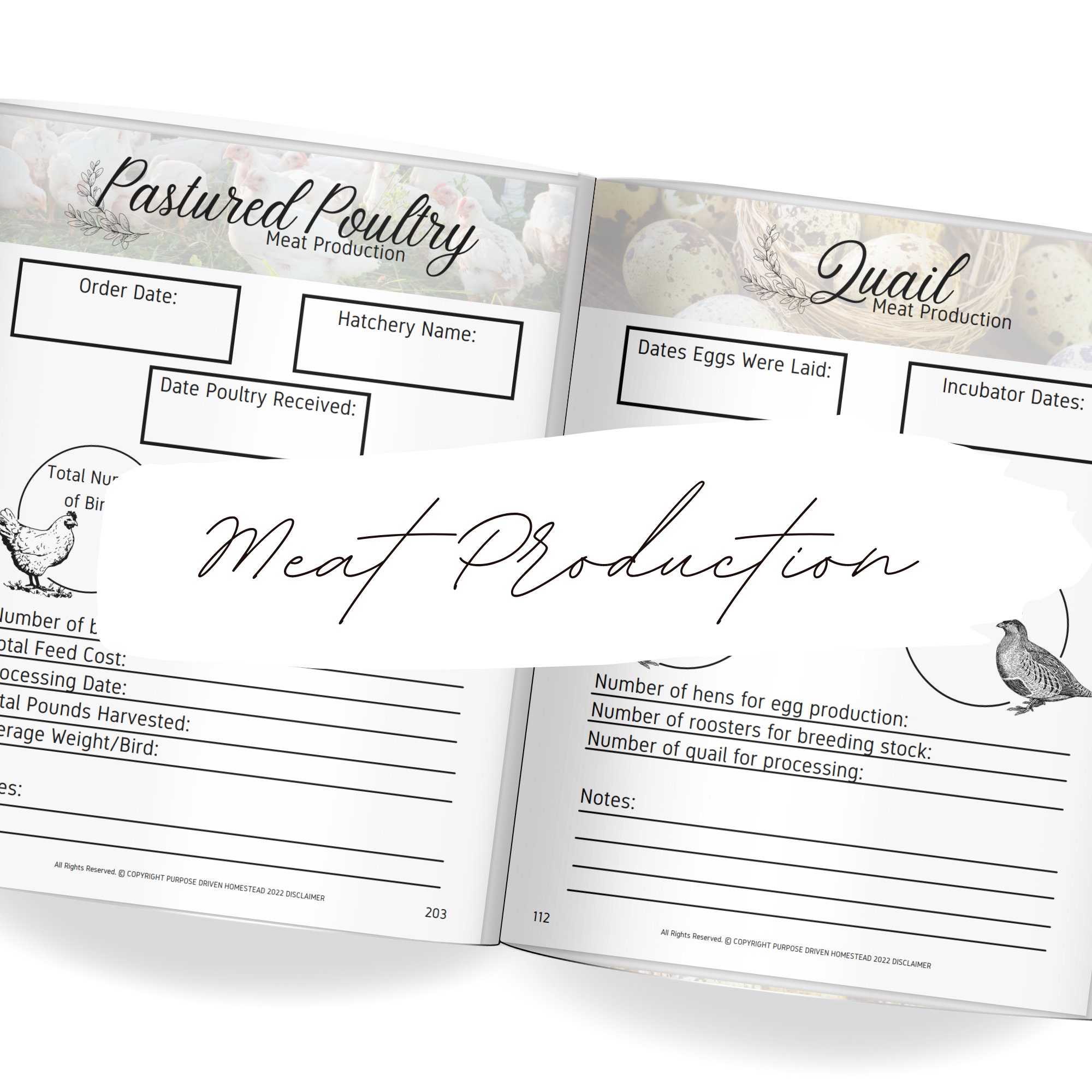 Digital Download Homestead Planner / Urban Farm Planner / Homesteading ...