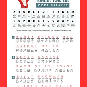 Christmas Code Breaker Worksheet - Digital Download - Etsy UK