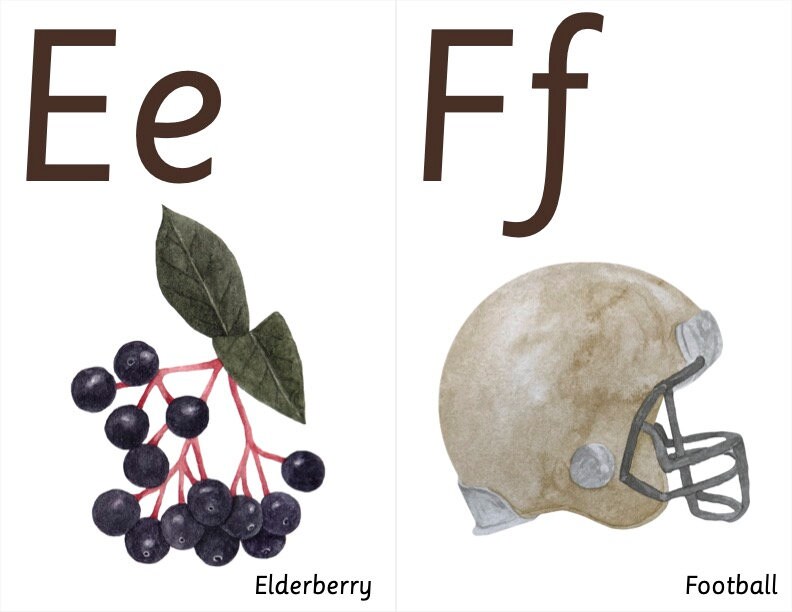 Fall Alphabet Posters - Etsy