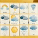 Montessori 3 Part Cards Watercolor Weather - Etsy