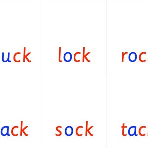 Montessori Phonetic Language Cards - Blue Series - Etsy