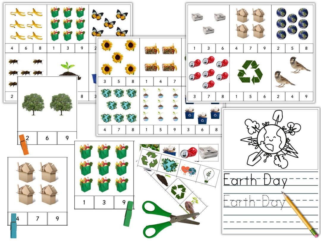 Montessori Earth Day Activity Bundle - Etsy