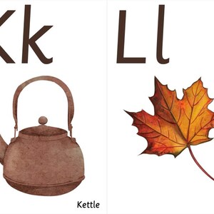 Fall Alphabet Posters - Etsy