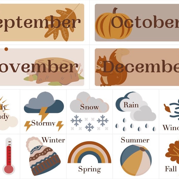 Classroom Calendar Printable - Etsy