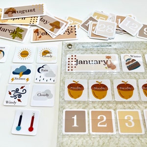 Classroom Calendar Card Set - Autumn Woodland - Etsy
