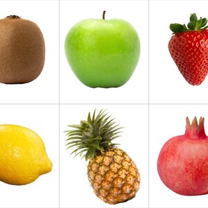 Fruit Whole & Half Cards - Etsy