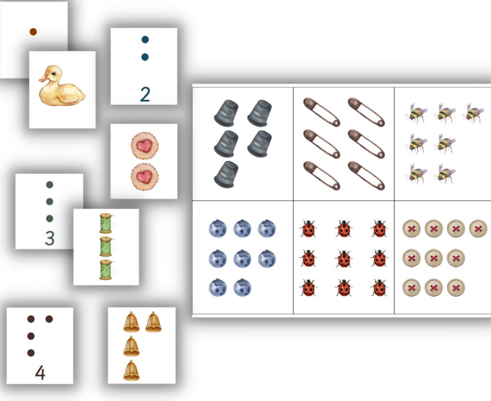 Watercolor Alphabet & Number Cards - Etsy