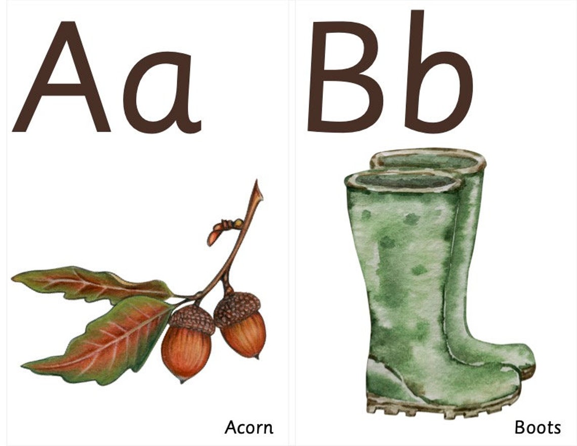 Fall Alphabet Posters - Etsy