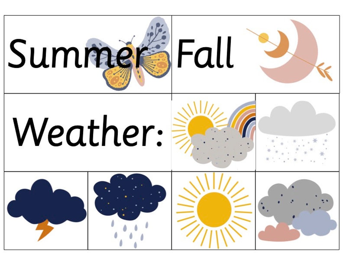 Classroom Calendar Cards Boho Rainbow - Etsy