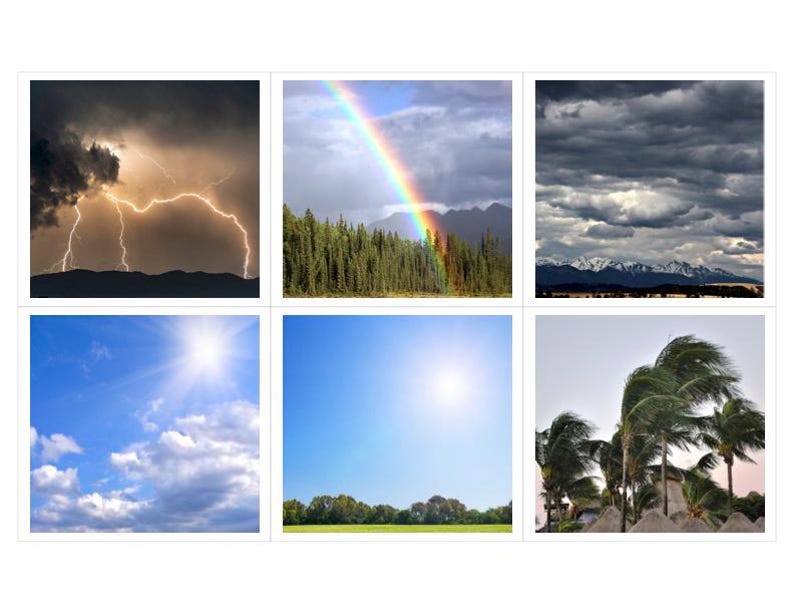 Types of Weather Montessori 3 Part Cards - Etsy