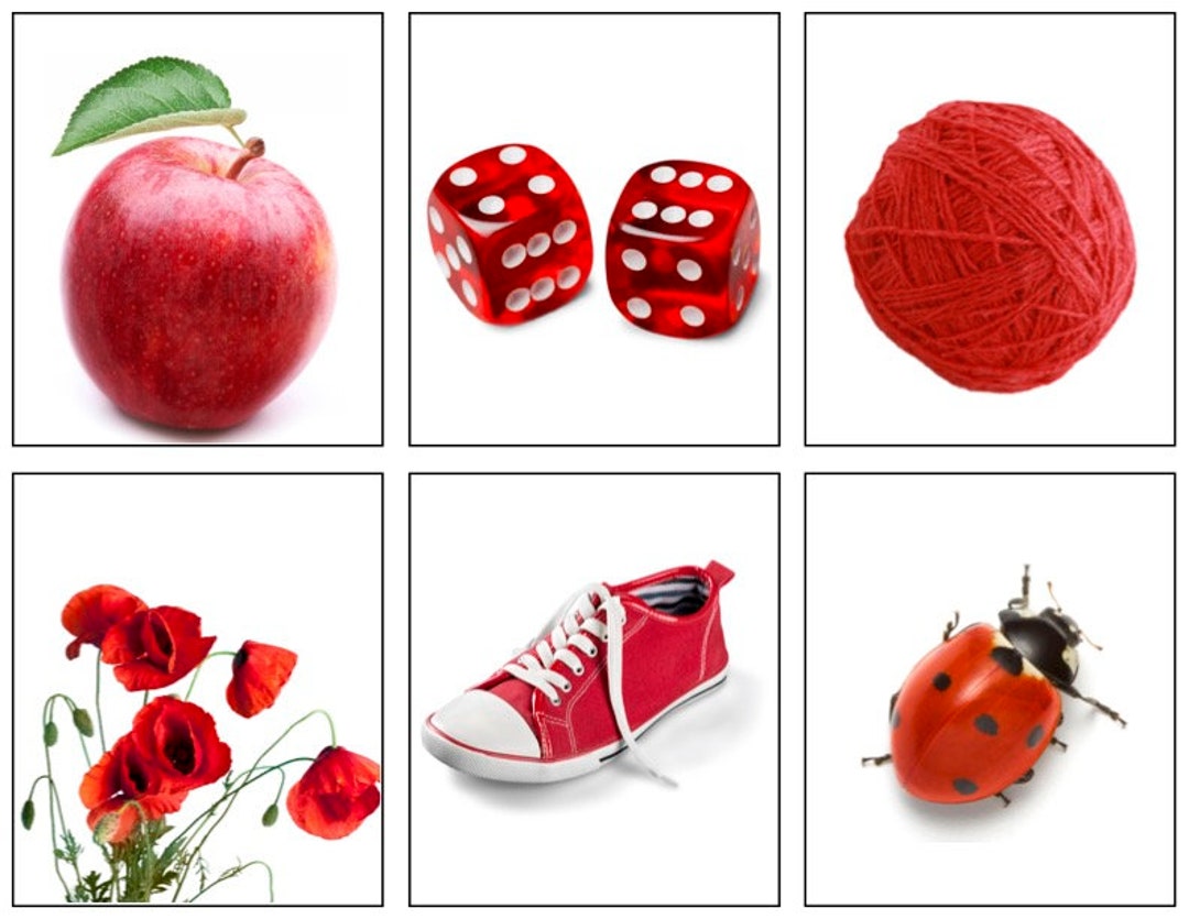 Montessori Color Classification Cards - Etsy