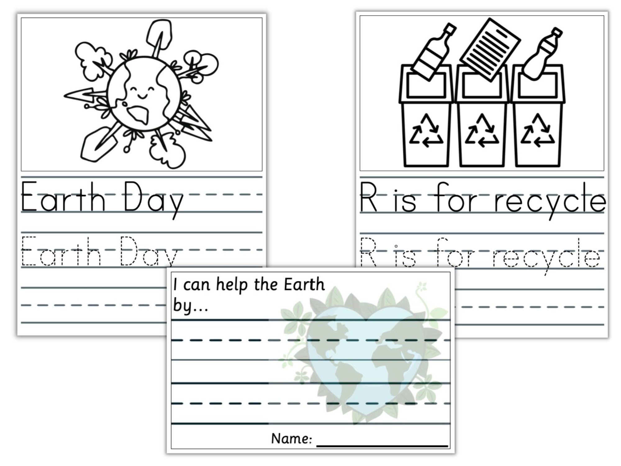 Montessori Earth Day Activity Bundle - Etsy